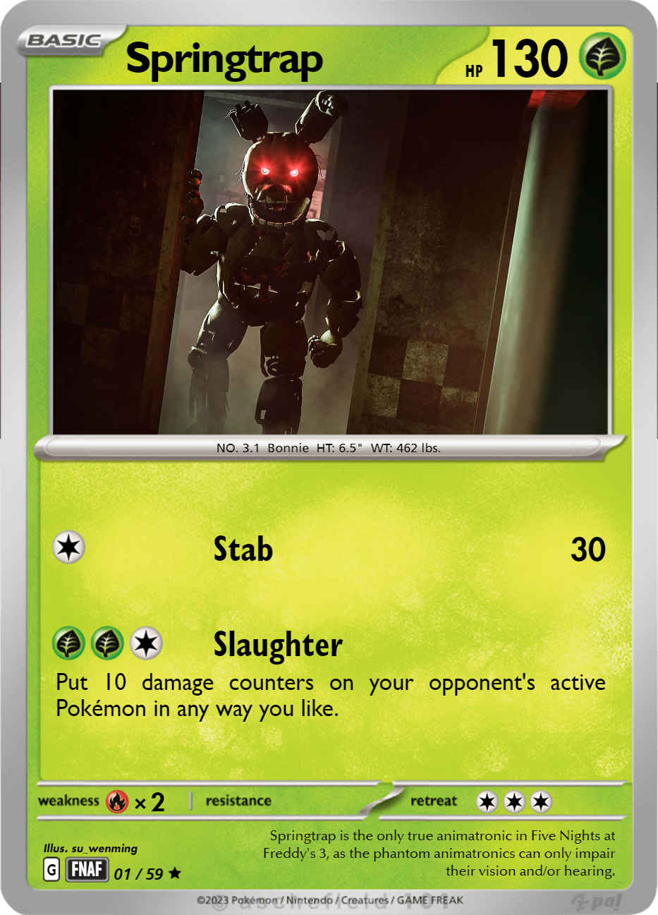 Springtrap - aspitpiay | Pokécardmaker.net
