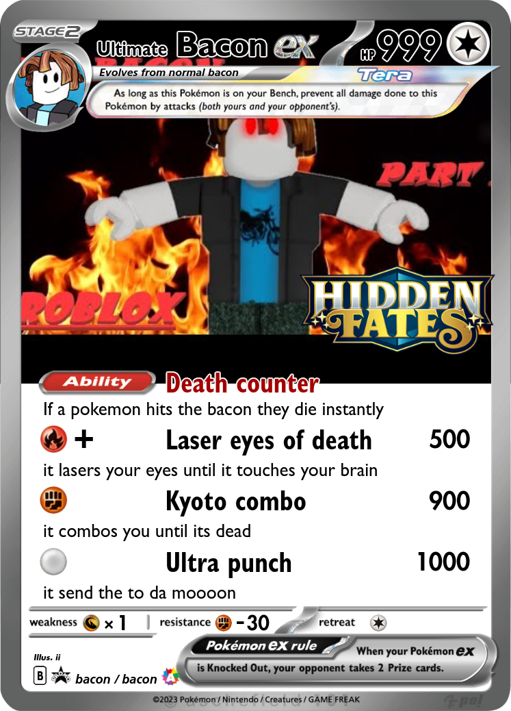 Bacon - bacon | Pokécardmaker.net