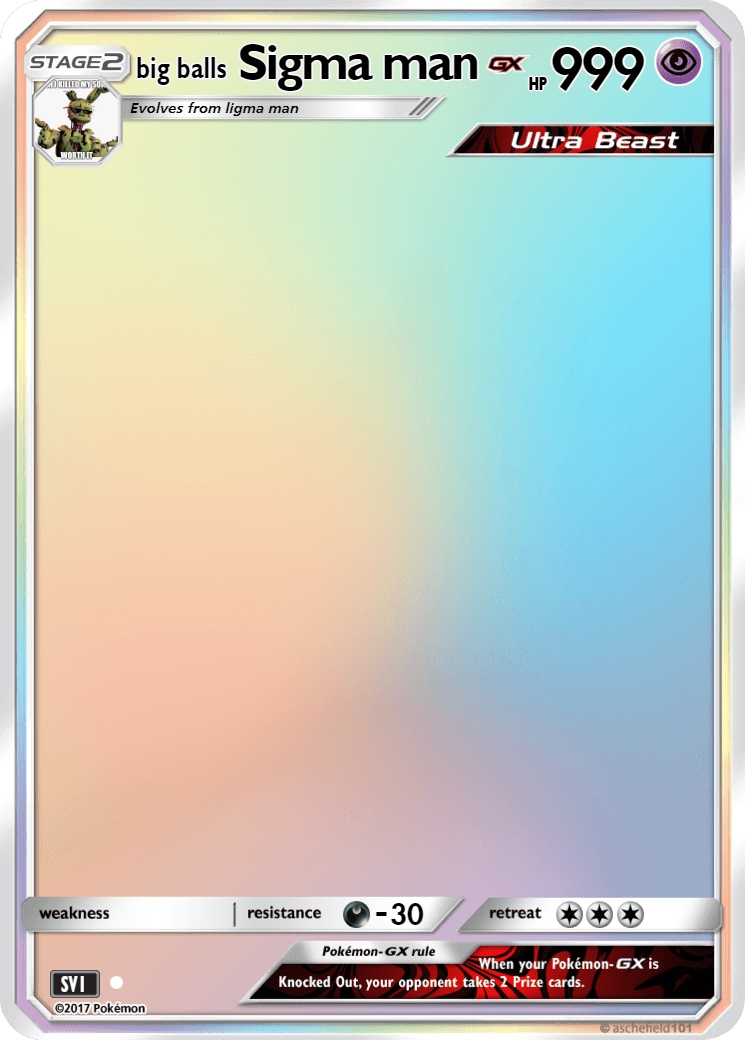 Sigma man - balls69 | Pokécardmaker.net