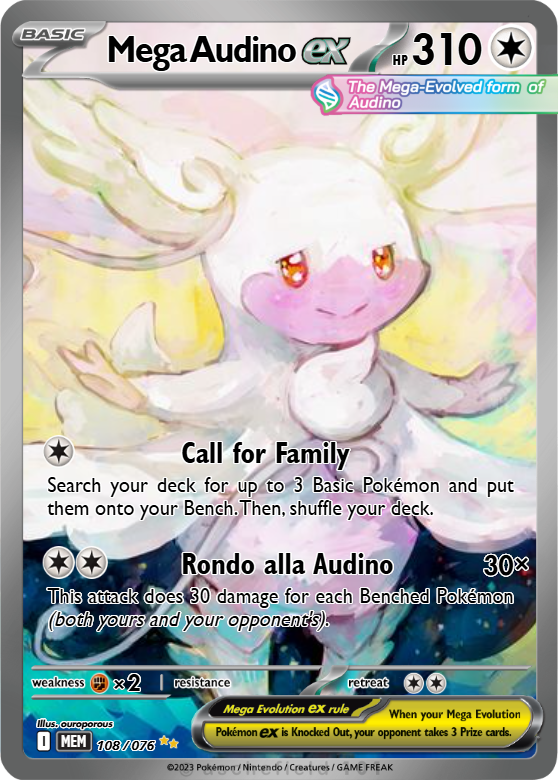 Mega Audino - beens47 | Pokécardmaker.net
