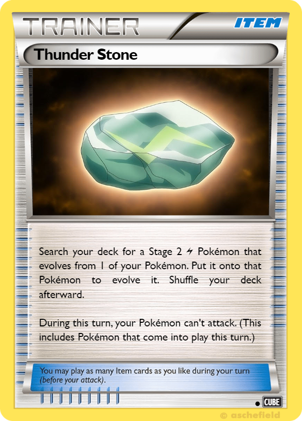 Thunder Stone - bepisqueen | Pokécardmaker.net