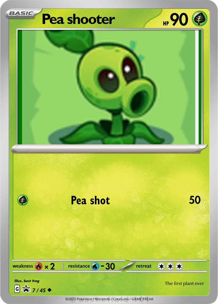 Pea shooter - bestfrog123 | Pokécardmaker.net