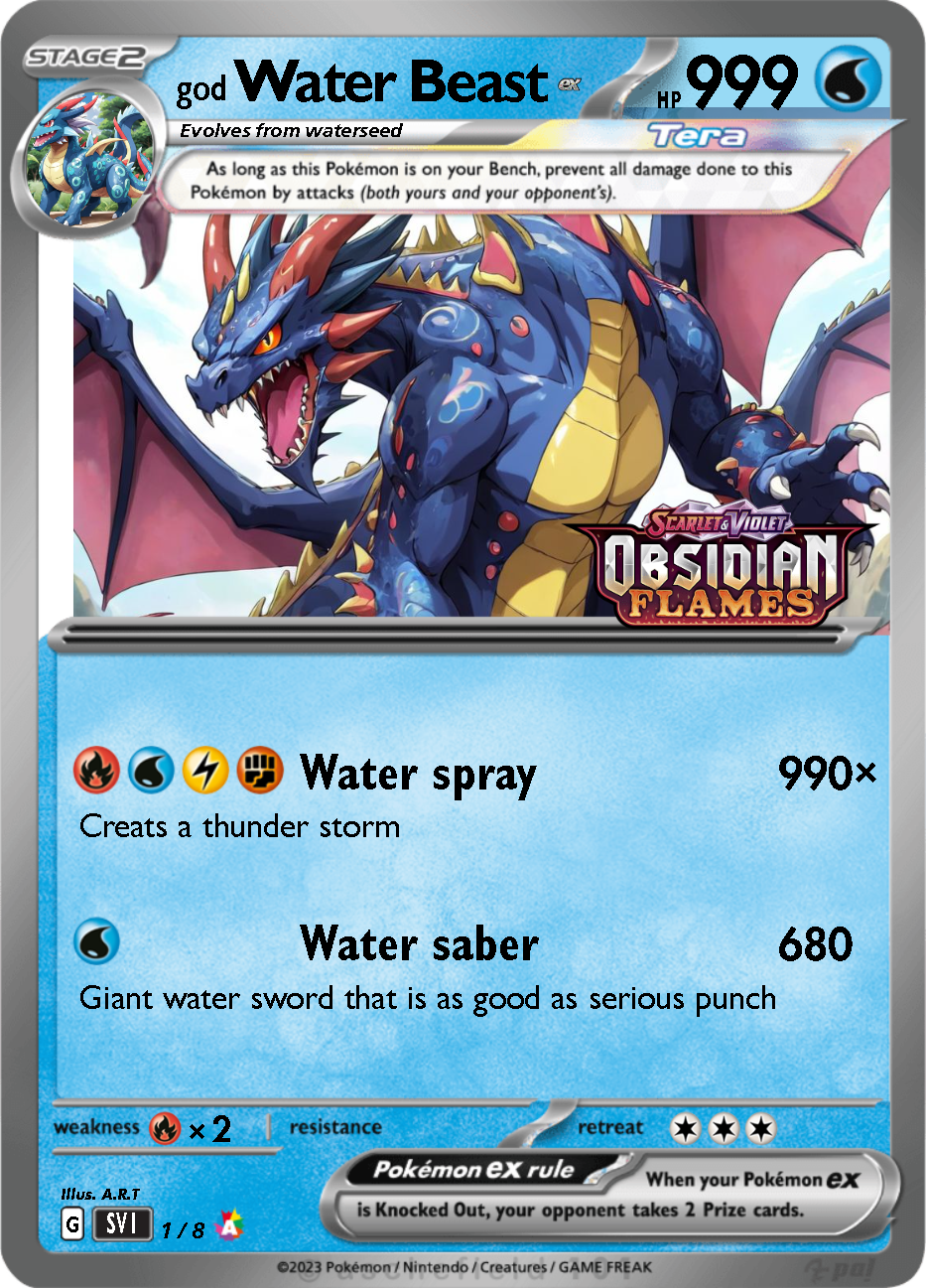 Water Beast - blzgrmz | Pokécardmaker.net