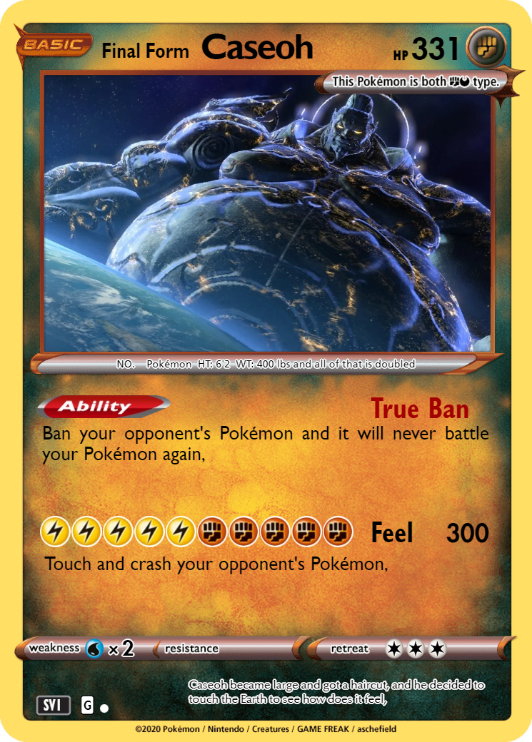 Caseoh - bnsjhhh | Pokécardmaker.net