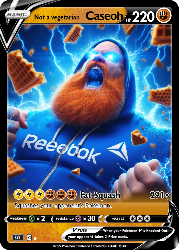 Caseoh - bnsjhhh | Pokécardmaker.net