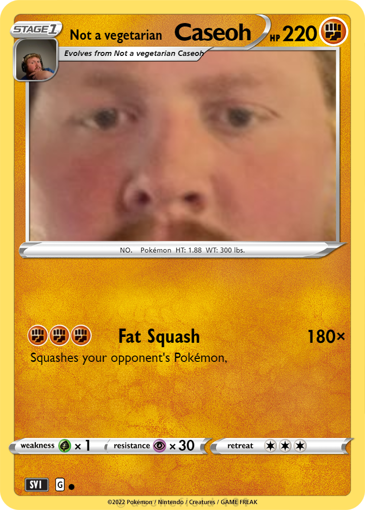 Caseoh - bnsjhhh | Pokécardmaker.net