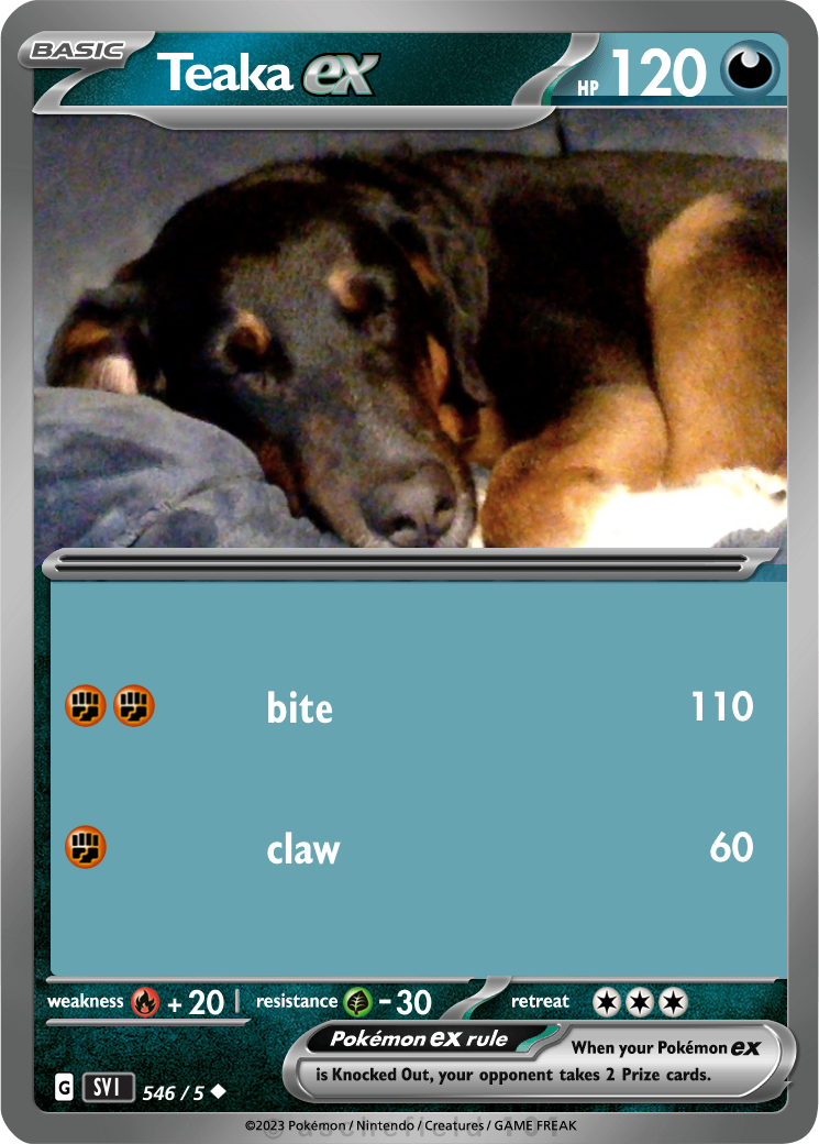 Teaka - bob126 | Pokécardmaker.net