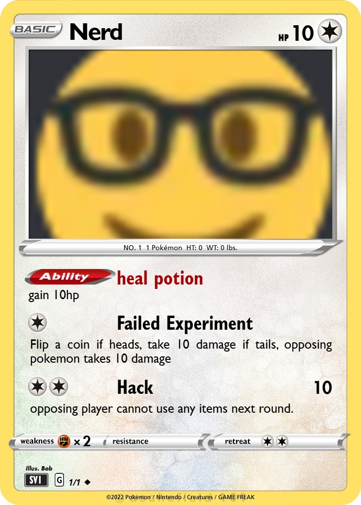 Nerd - bobsmithjunior | Pokécardmaker.net