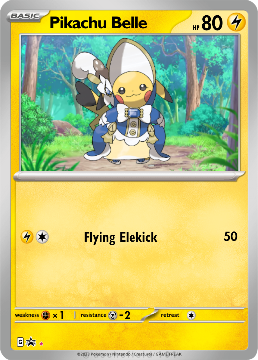 Pikachu Belle - bomberroses | Pokécardmaker.net