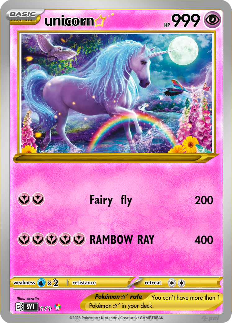 unicorn - brody14467 | Pokécardmaker.net