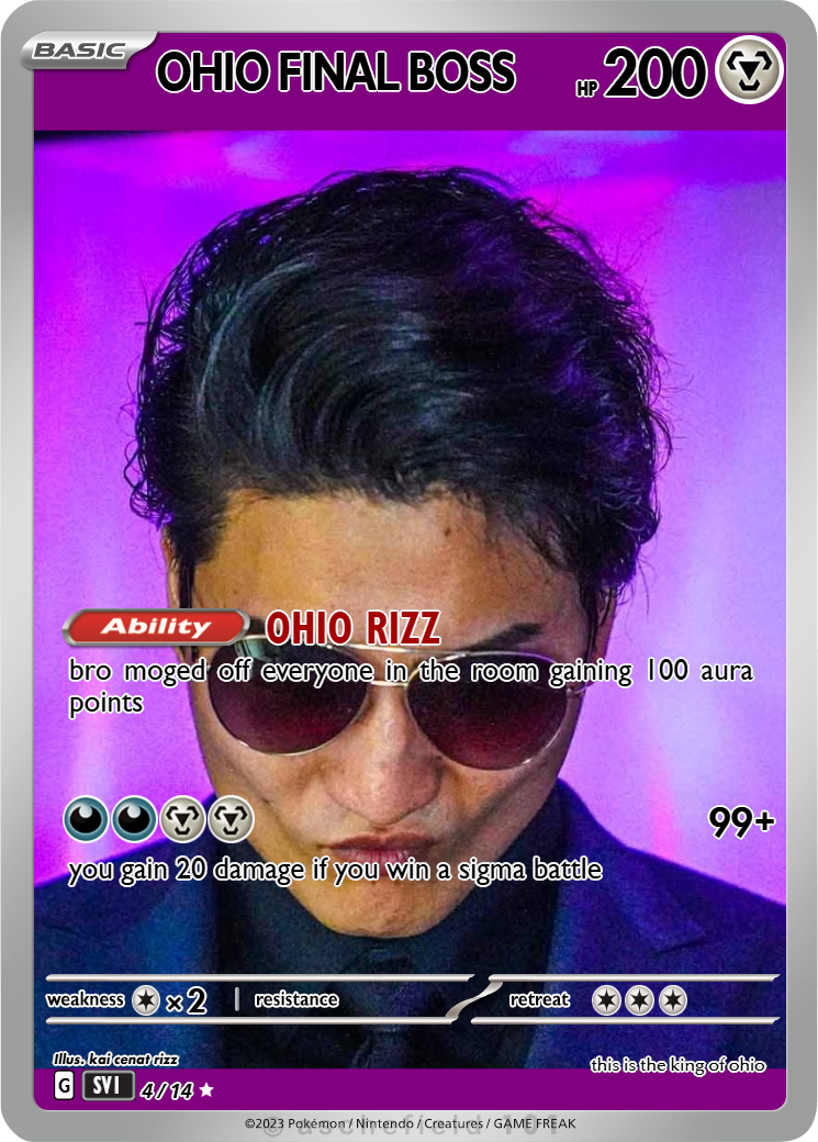 OHIO FINAL BOSS - bubuli | Pokécardmaker.net