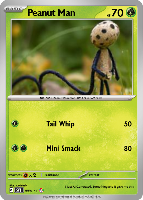 Peanut Man - c00lkidd7 | Pokécardmaker.net