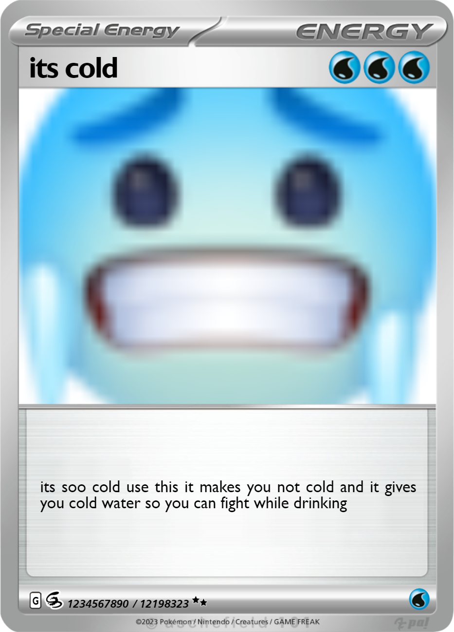 its cold - capybara | Pokécardmaker.net