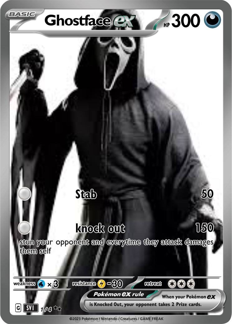 Ghostface - cardmaker3121 | Pokécardmaker.net