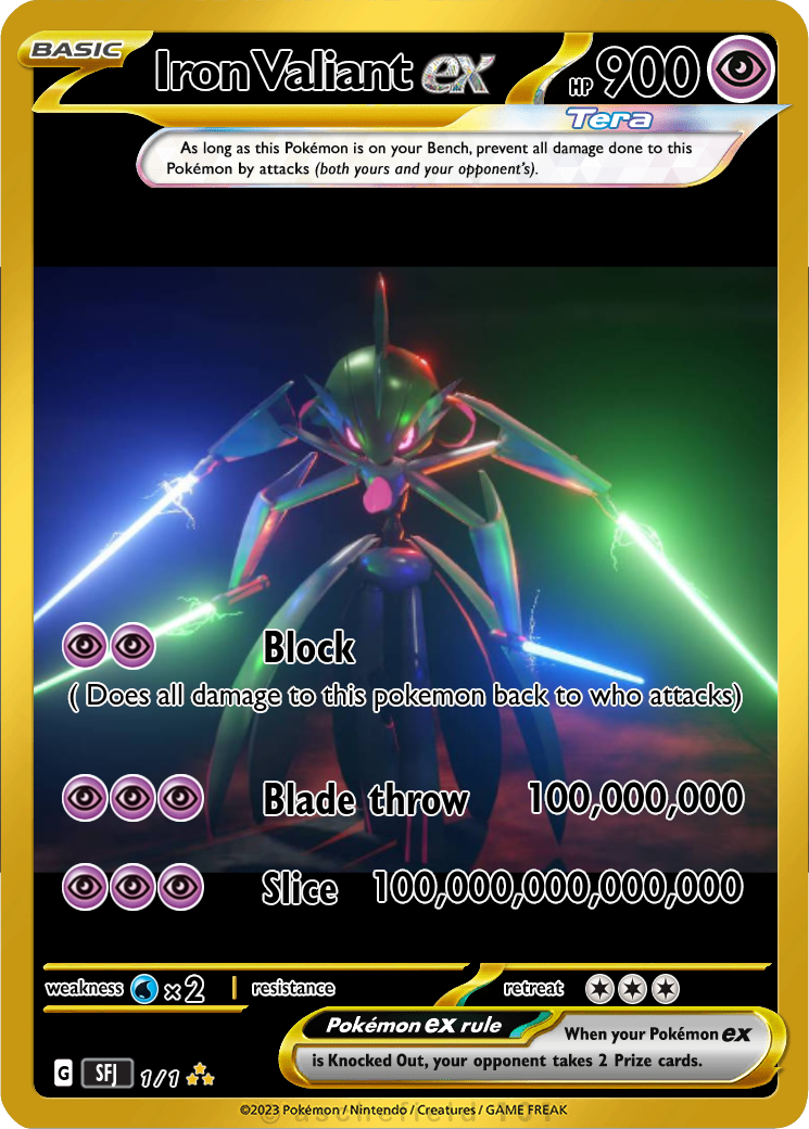 Iron Valiant - cards | Pokécardmaker.net