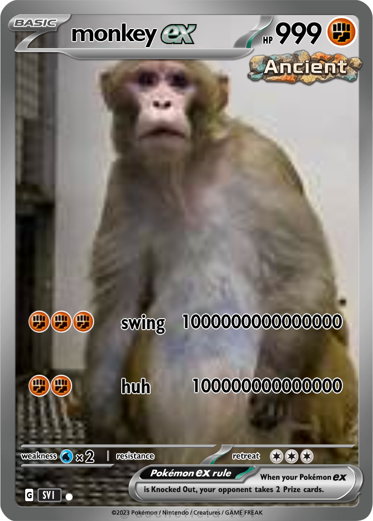 monkey - cards | Pokécardmaker.net