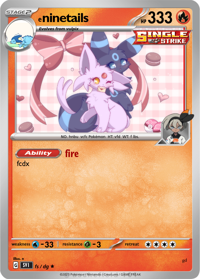 ninetails - cat123 | Pokécardmaker.net