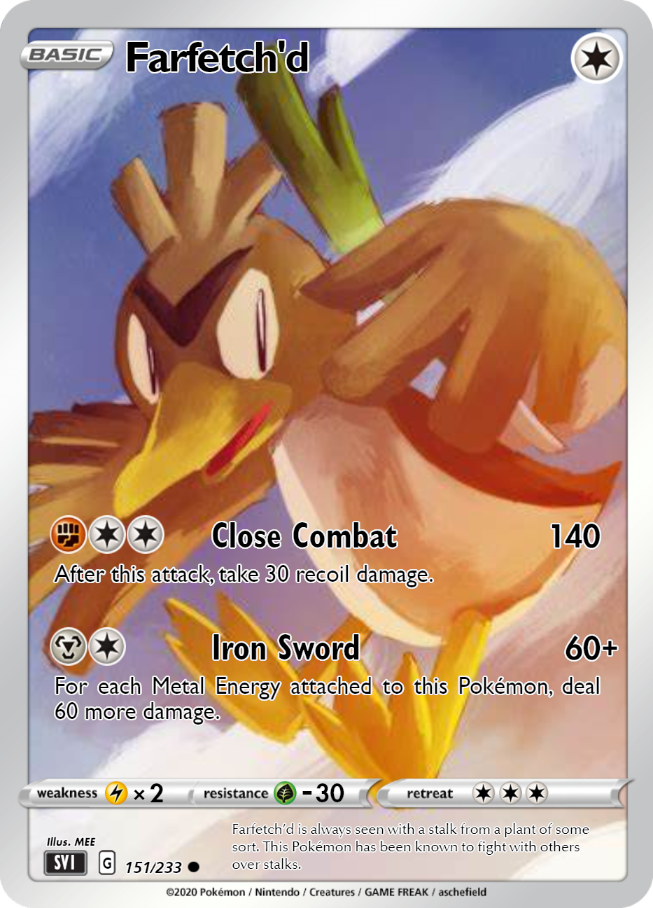 Farfetch'd - cheese_sandwich5 | Pokécardmaker.net