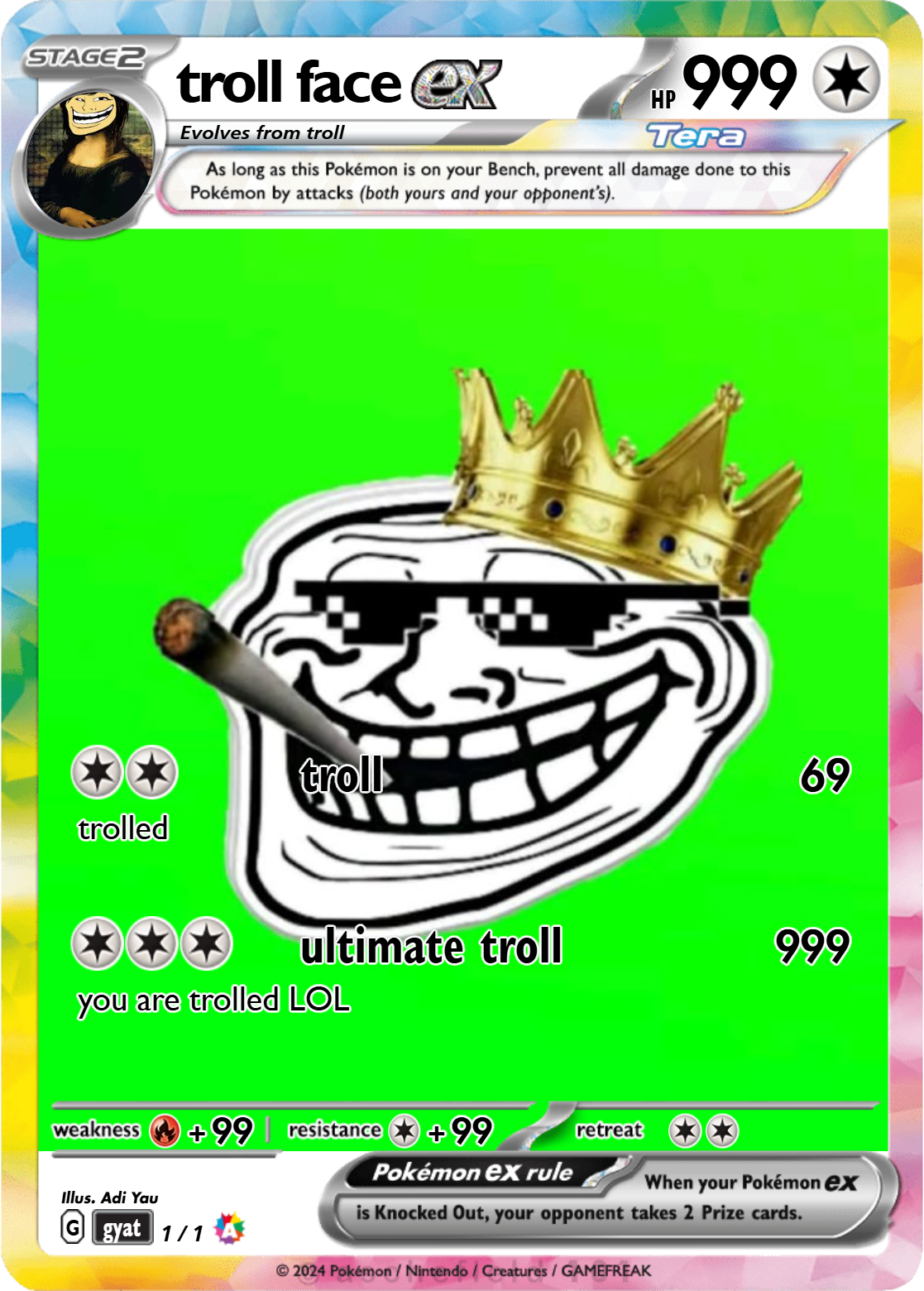 troll face - chill_guy | Pokécardmaker.net