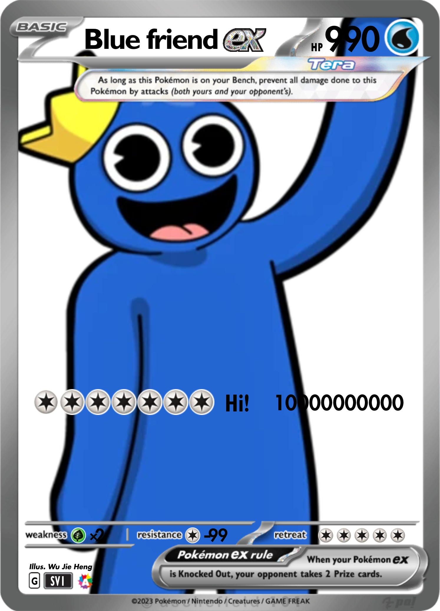 Blue friend - chomper | Pokécardmaker.net