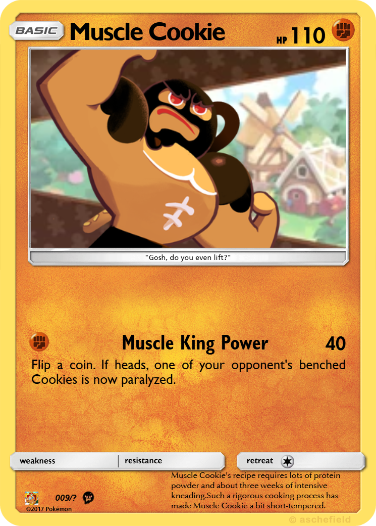 Muscle Cookie - chxrry_bom | Pokécardmaker.net