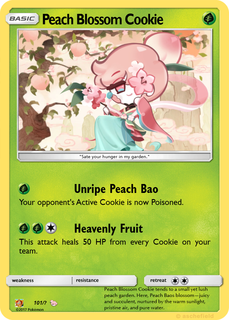 Peach Blossom Cookie - chxrry_bom | Pokécardmaker.net