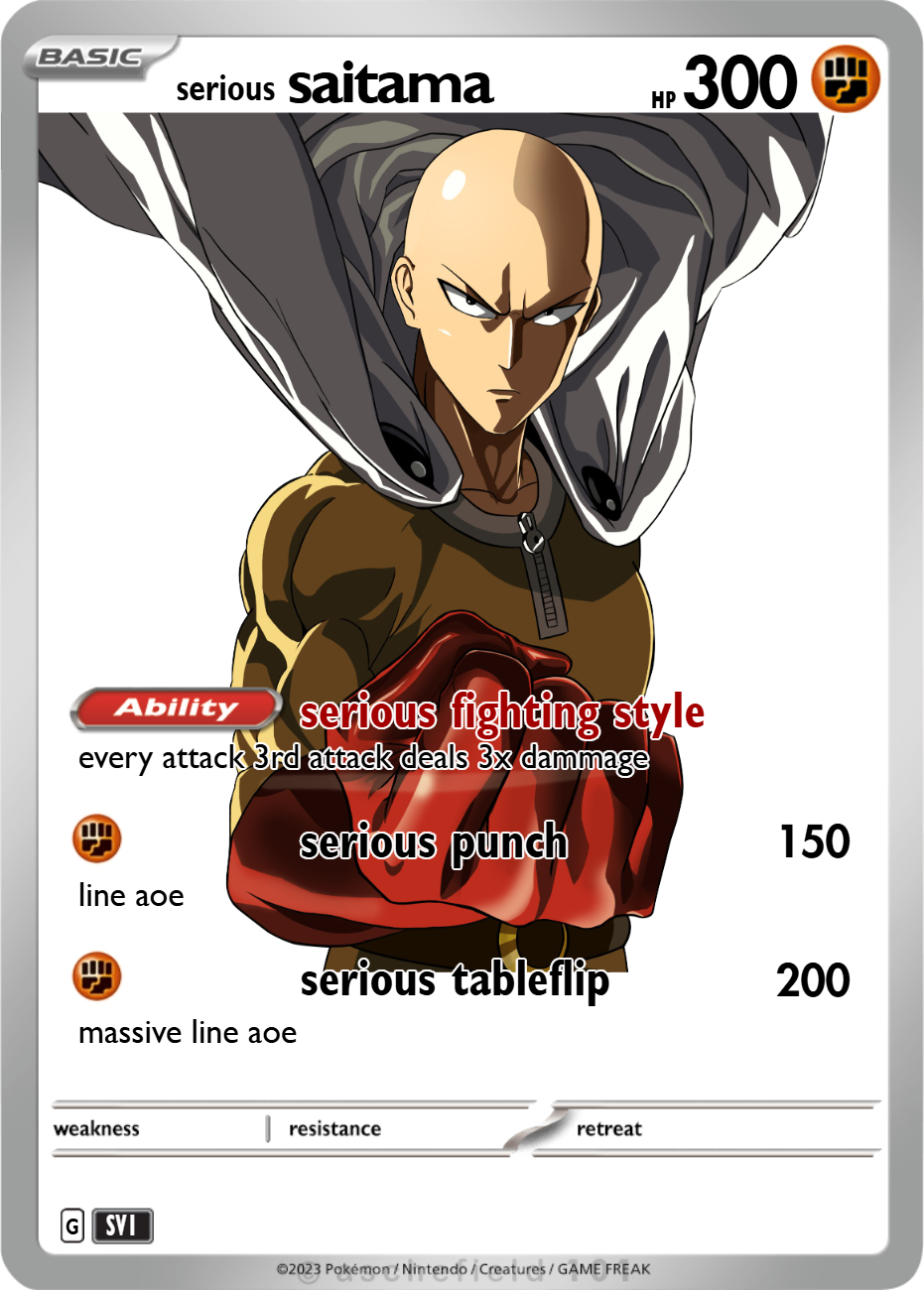 saitama - cid33434 | Pokécardmaker.net