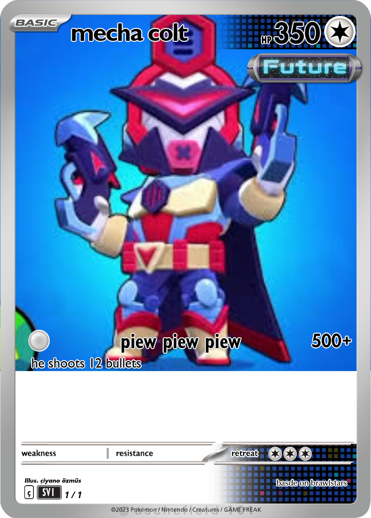 mecha colt - ciyano | Pokécardmaker.net