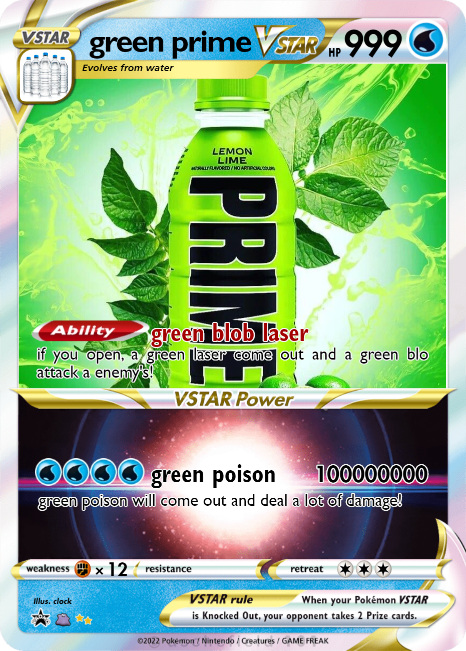 green prime - clock | Pokécardmaker.net