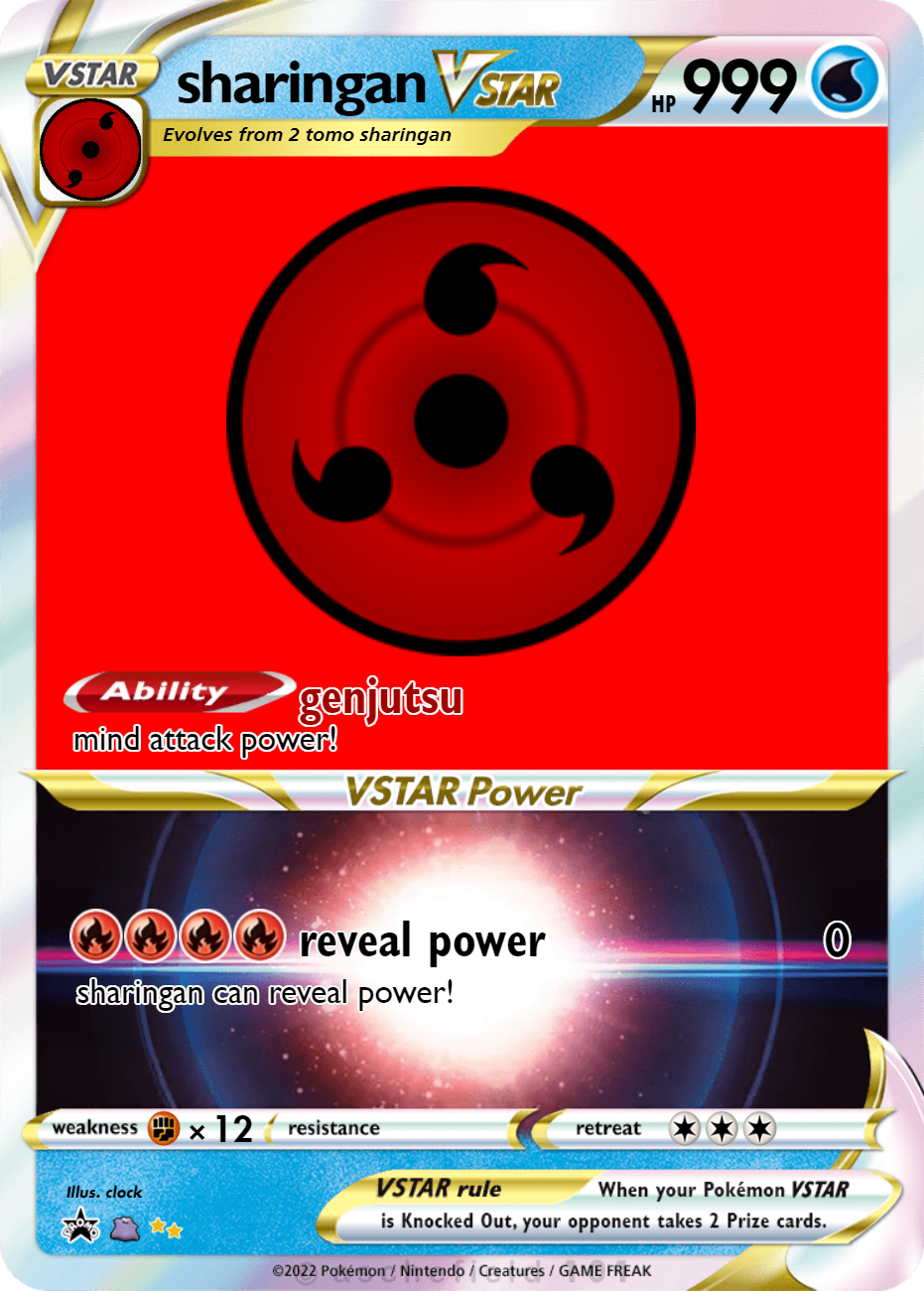 sharingan - clock | Pokécardmaker.net
