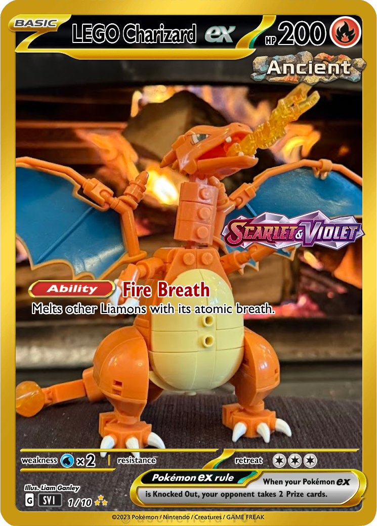 LEGO Charizard - clubmonki | Pokécardmaker.net