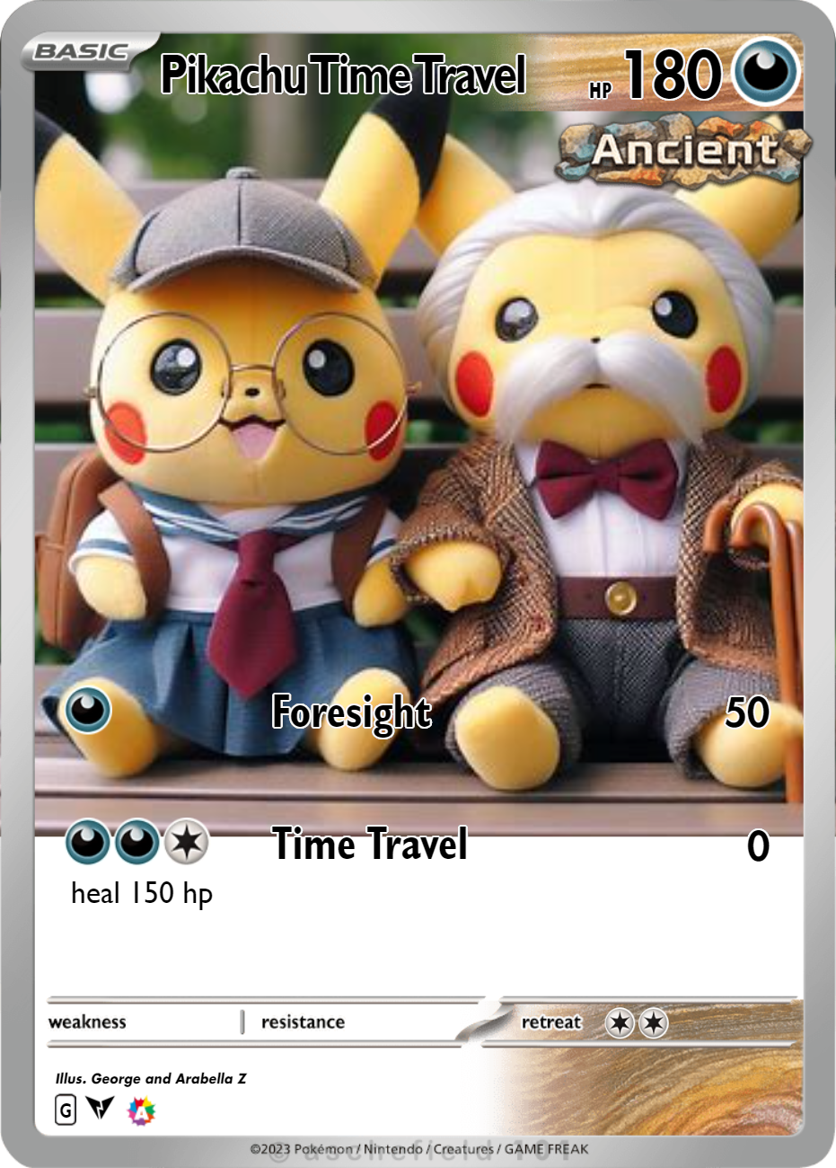 Pikachu Time Travel - coladuck | Pokécardmaker.net
