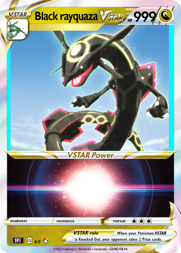 Black rayquaza - colin | Pokécardmaker.net