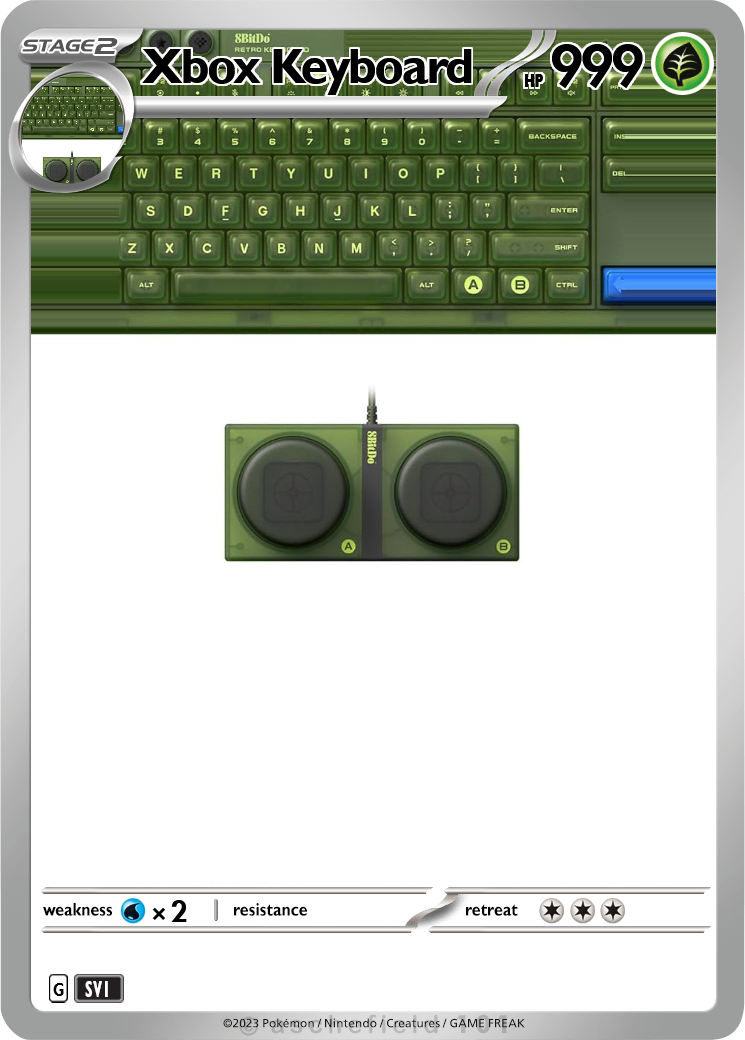 Xbox Keyboard - conmanx1010 | Pokécardmaker.net