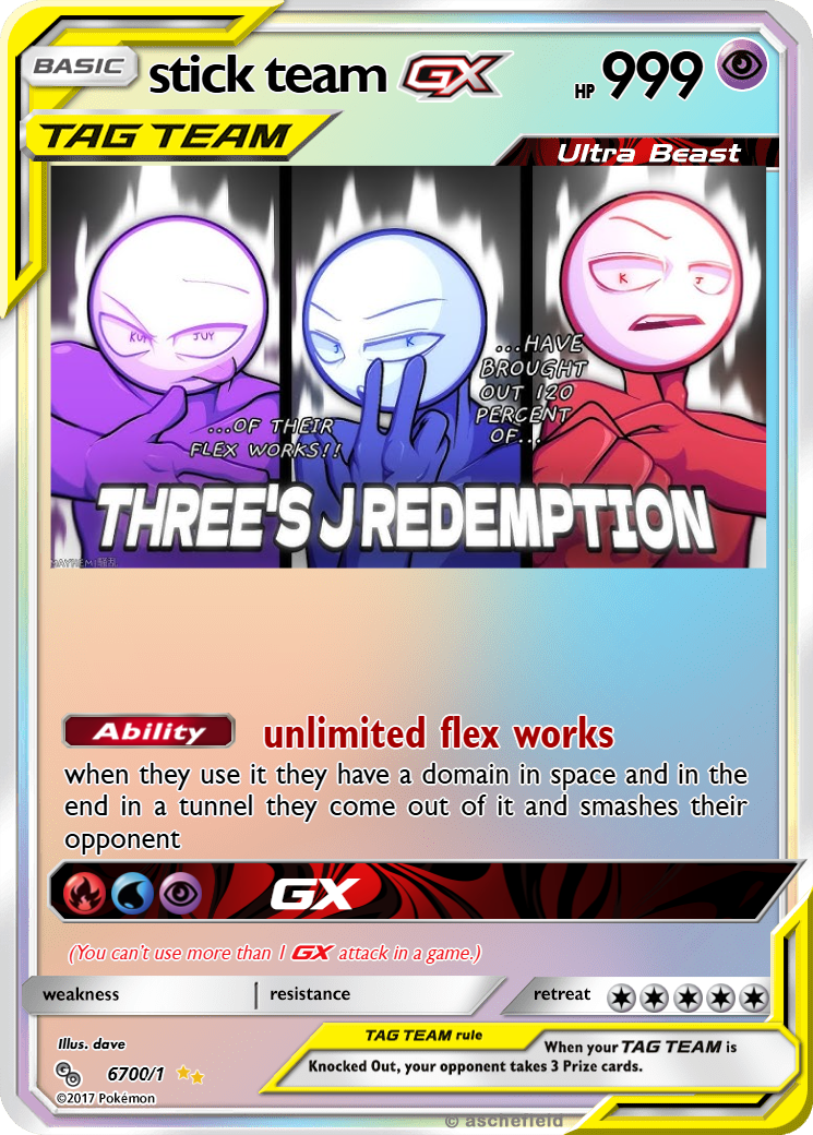 stick team - devgamer | Pokécardmaker.net