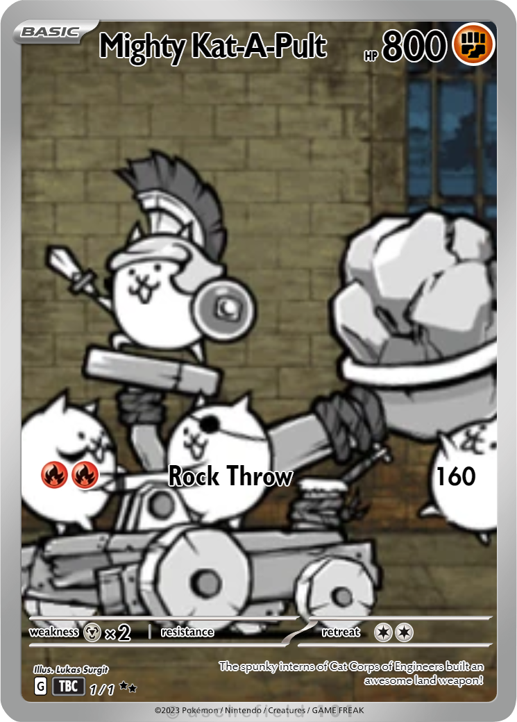 Mighty Kat-A-Pult - dingus | Pokécardmaker.net