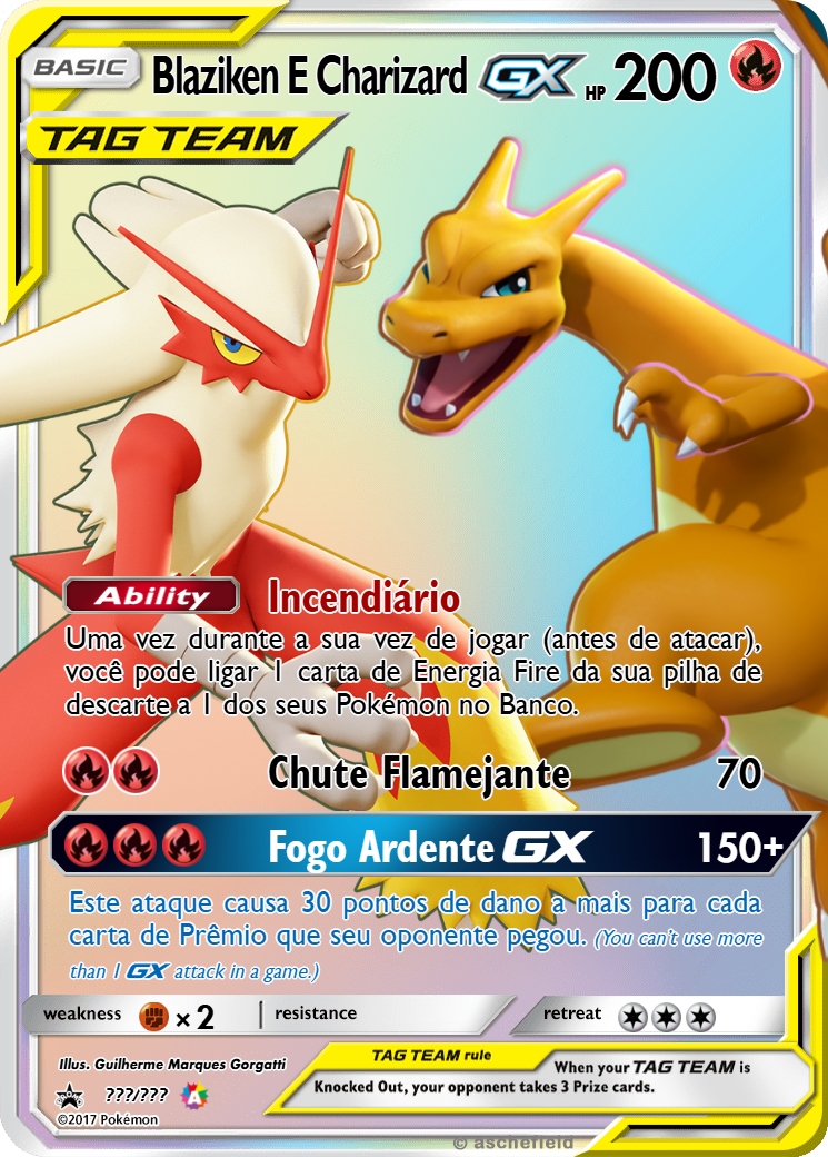 Blaziken E Charizard - dino4 | Pokécardmaker.net