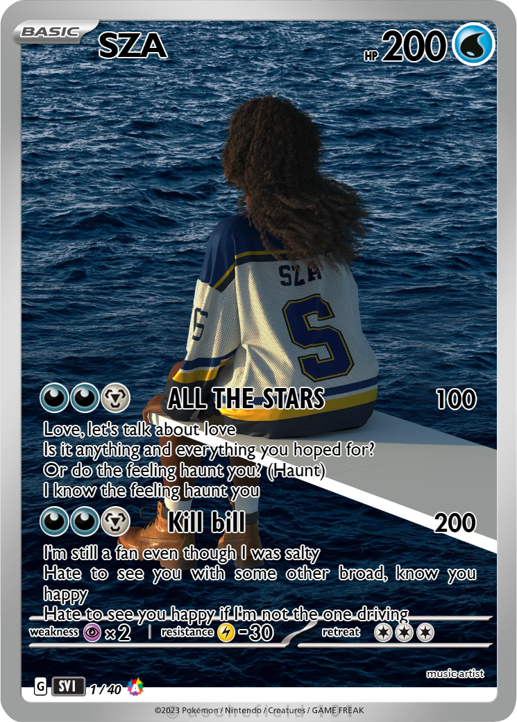 SZA - djz | Pokécardmaker.net