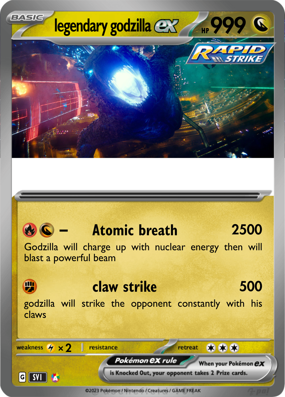 legendary godzilla - donald_duck | Pokécardmaker.net