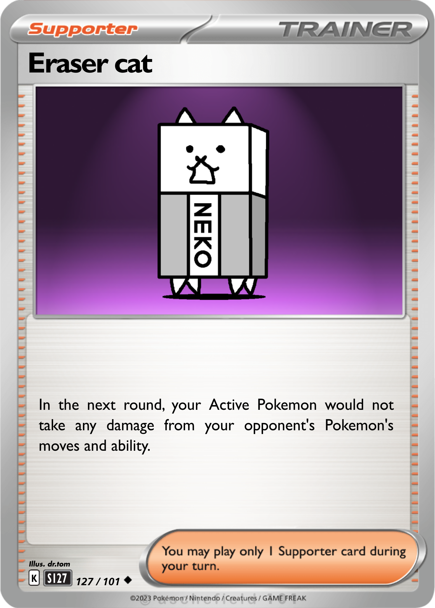 Eraser cat - dr-tom | Pokécardmaker.net