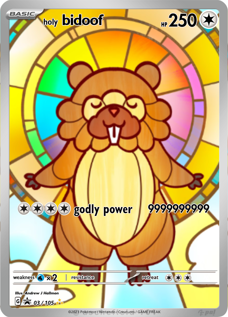 bidoof - dragondog3001 | Pokécardmaker.net