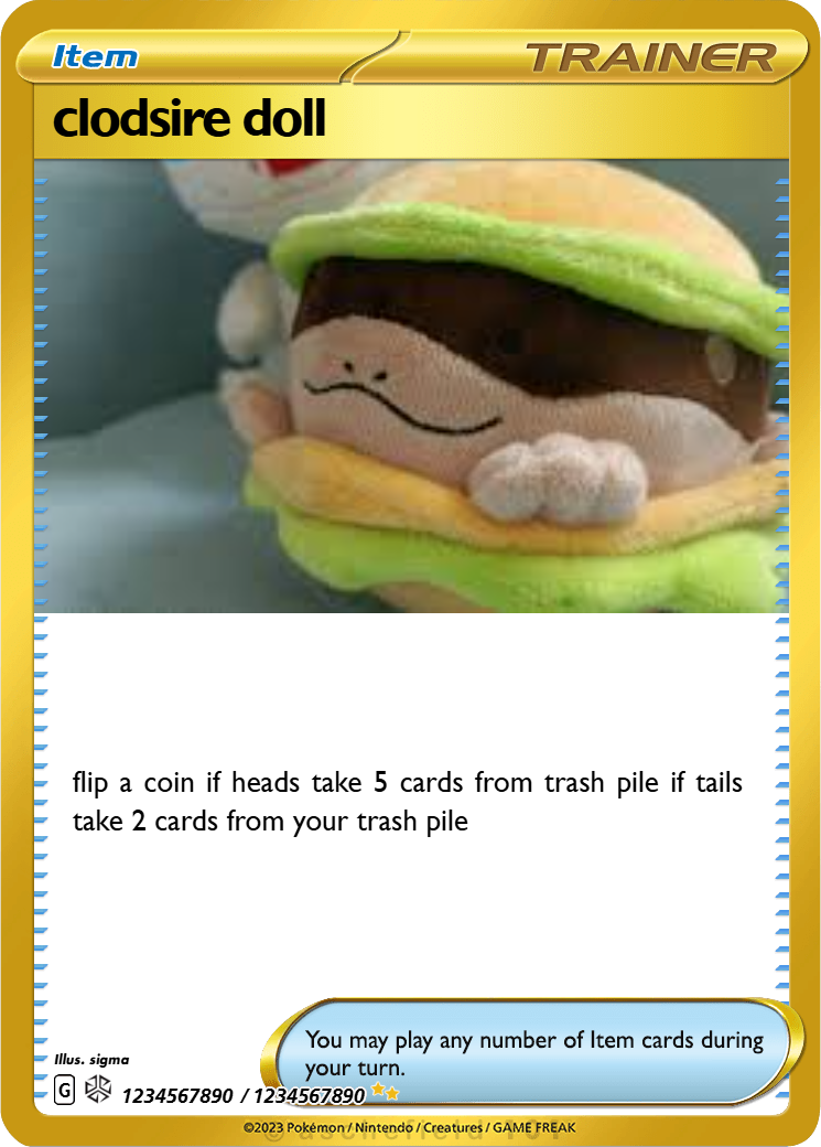 clodsire doll - dsrgfhrdfgyhtfdrh | Pokécardmaker.net