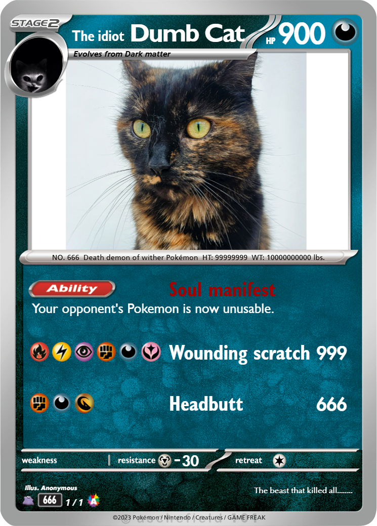 Dumb Cat - duck145 | Pokécardmaker.net