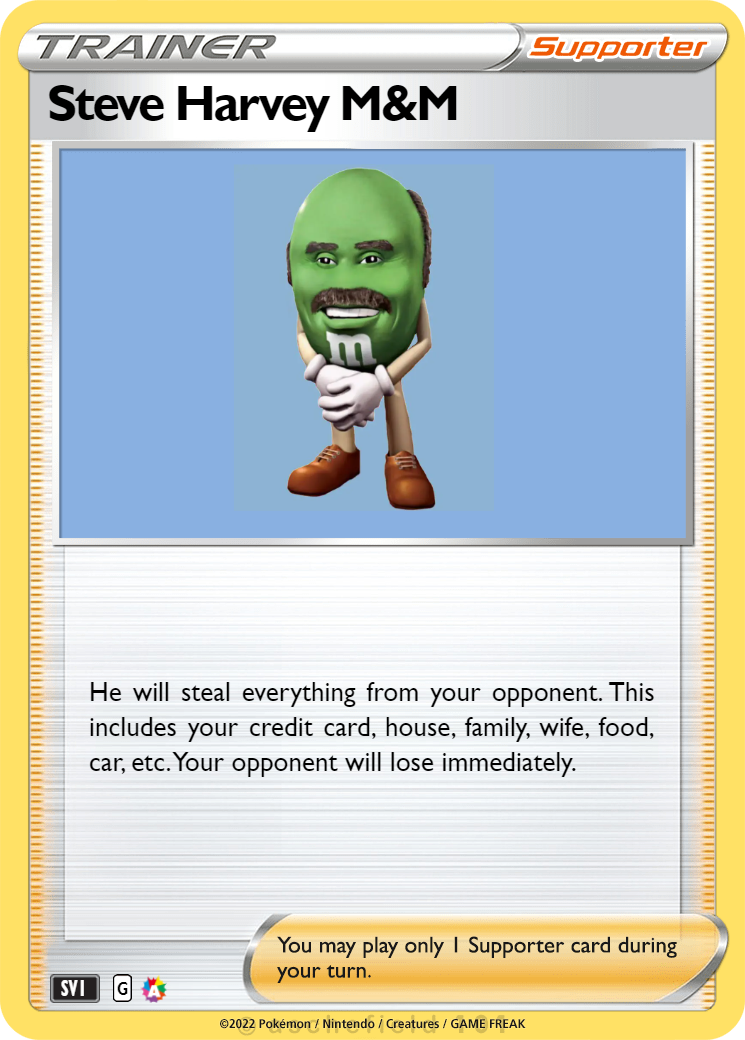 Steve Harvey M&M - duckman1991 | Pokécardmaker.net