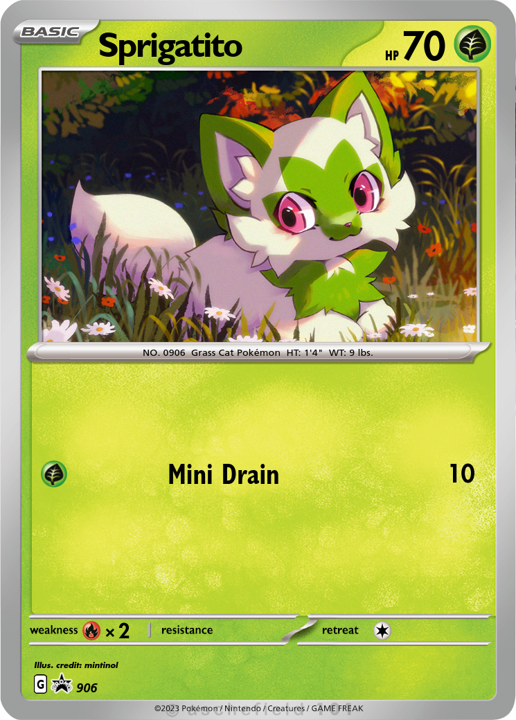 Sprigatito - ecoolmirocat | Pokécardmaker.net