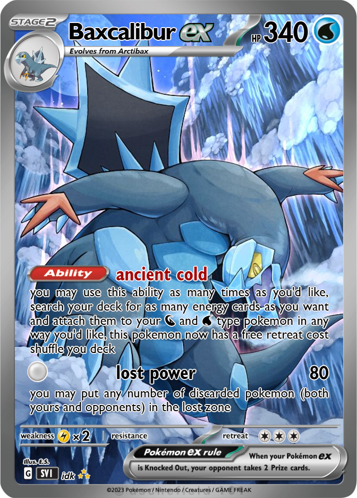 Baxcalibur - eli123321 | Pokécardmaker.net