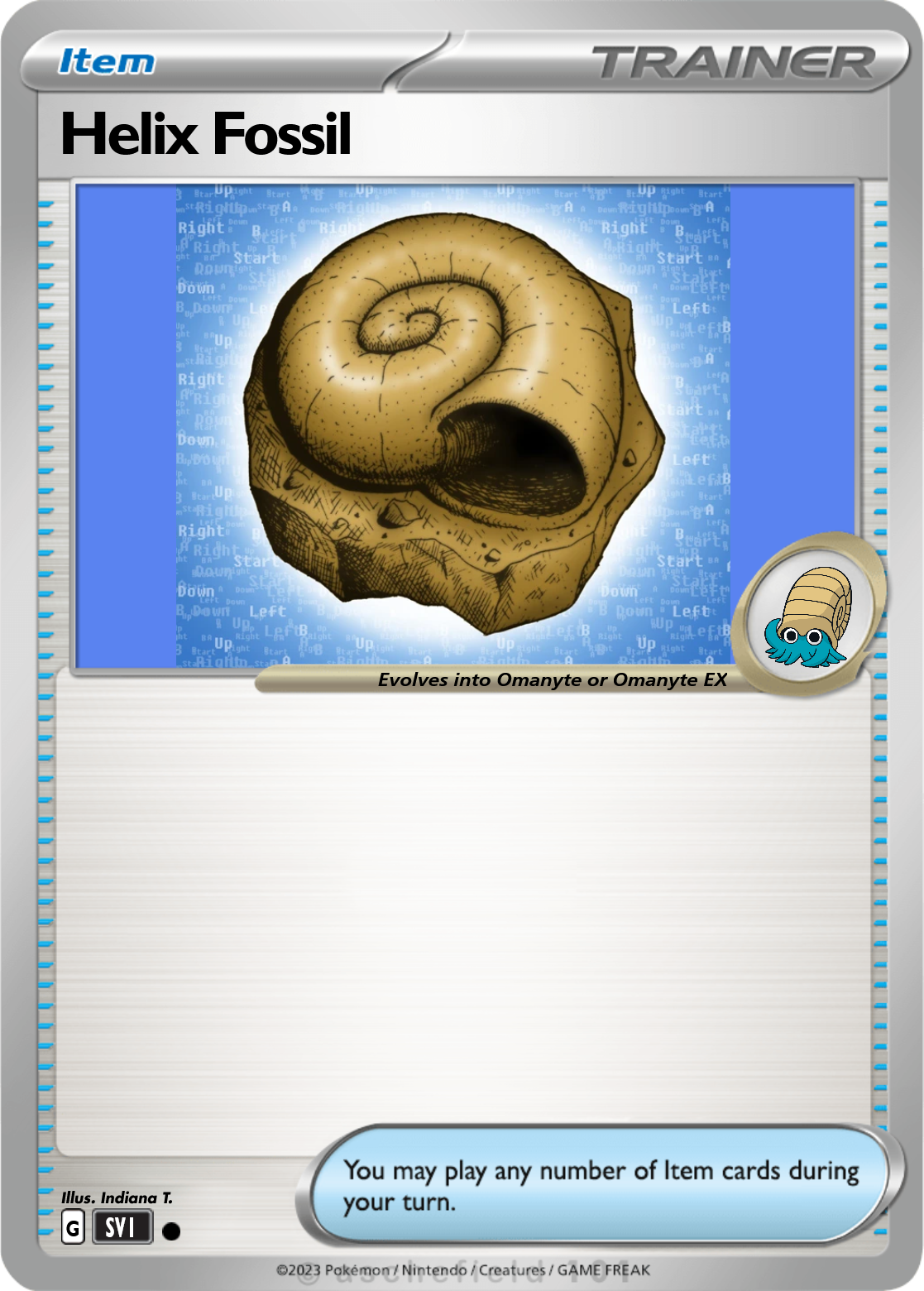 Helix Fossil - eliastoon | Pokécardmaker.net