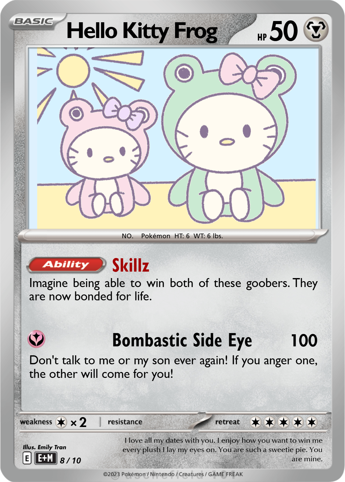 Hello Kitty Frog - emiree_draws | Pokécardmaker.net