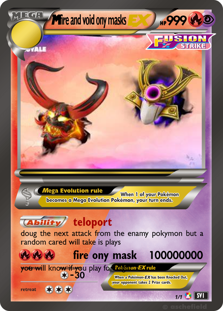 fire and void ony masks - fares_Hassan | Pokécardmaker.net