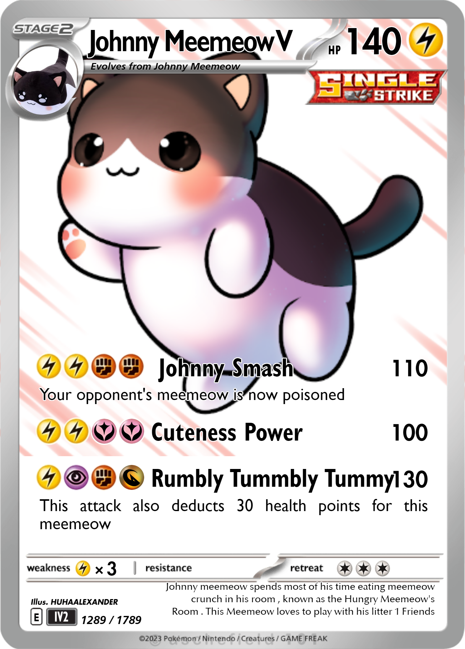 Johnny Meemeow V - fimfimku | Pokécardmaker.net